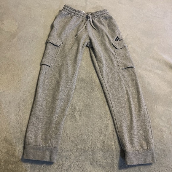 adidas | Pants | Adidas Pants Men Small Gray Cargo Sweatpants Joggers ...